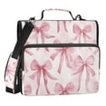 ALAZA Zipper Binder Watercolor Bow 1.5 inch 3 Ring 500 Sheet Capacity ...