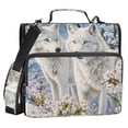 ALAZA Zipper Binder Wolf at Winter Forest 2 in 3 Ring Trapper Keeper ...
