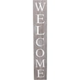 ALBEN Standing Outside House Welcome Sign – 5ft Tall, Vertical Wood ...