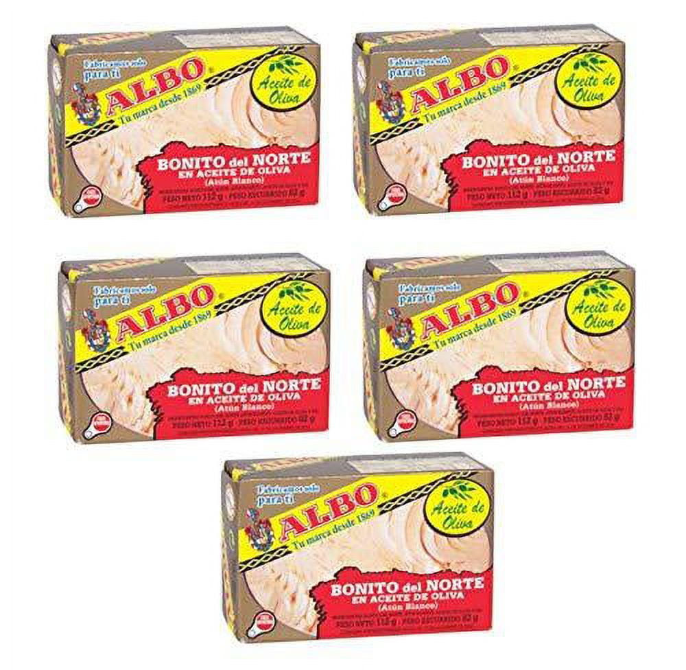 ALBO White Tuna in Olive Oil 112g. Pack 5 units - Walmart.com