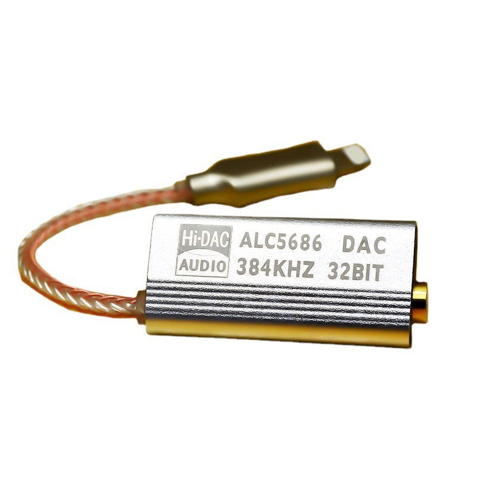 ALC5686 Lightning DAC Decoding 3.5mm Amplifier Adapter Earphone Sound ...