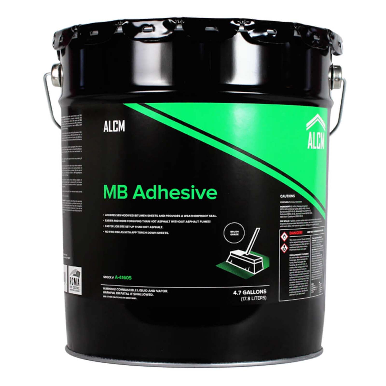 ALCM Modified Bitumen Adhesive, SBS-Modified Asphalt, Weatherproof Seal, 5 Gallons - Walmart.com