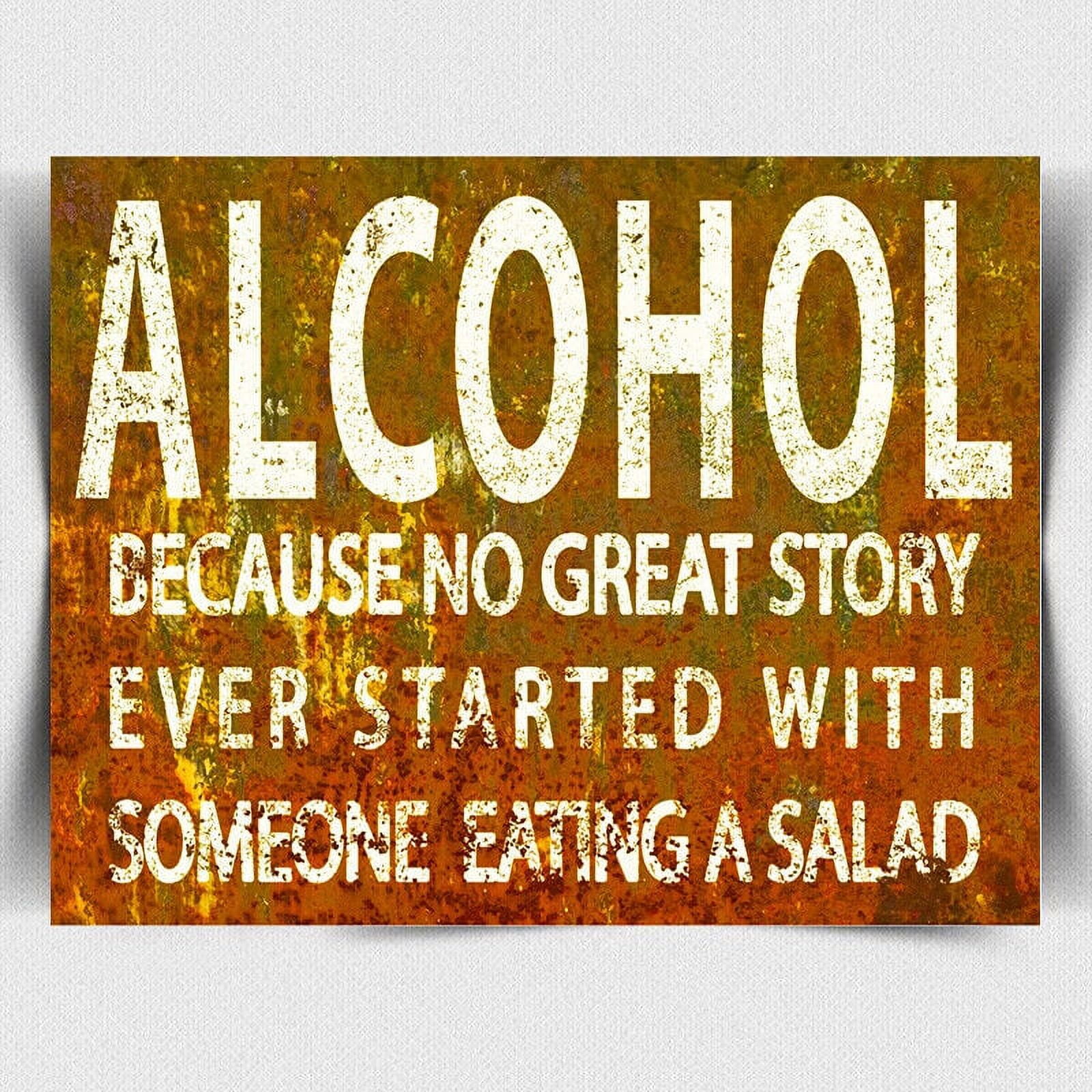 ALCOHOL Humour Man Cave Beer SIGN Metal Aluminum PLAQUE Retro funny ...
