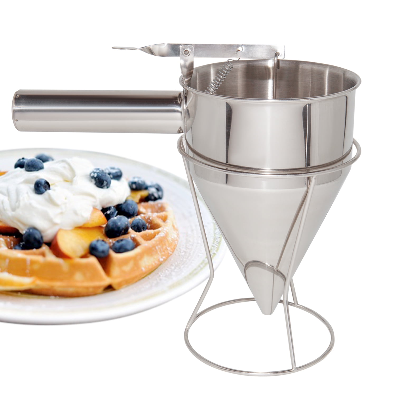 ALDKitchen Batter Dispenser | Funnel Dough Dispenser | Stainless Steel ...
