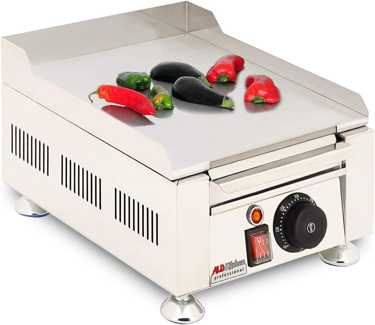 ALDKitchen Flat Top Griddle | Griddle Grill with Manual Control (Small ...