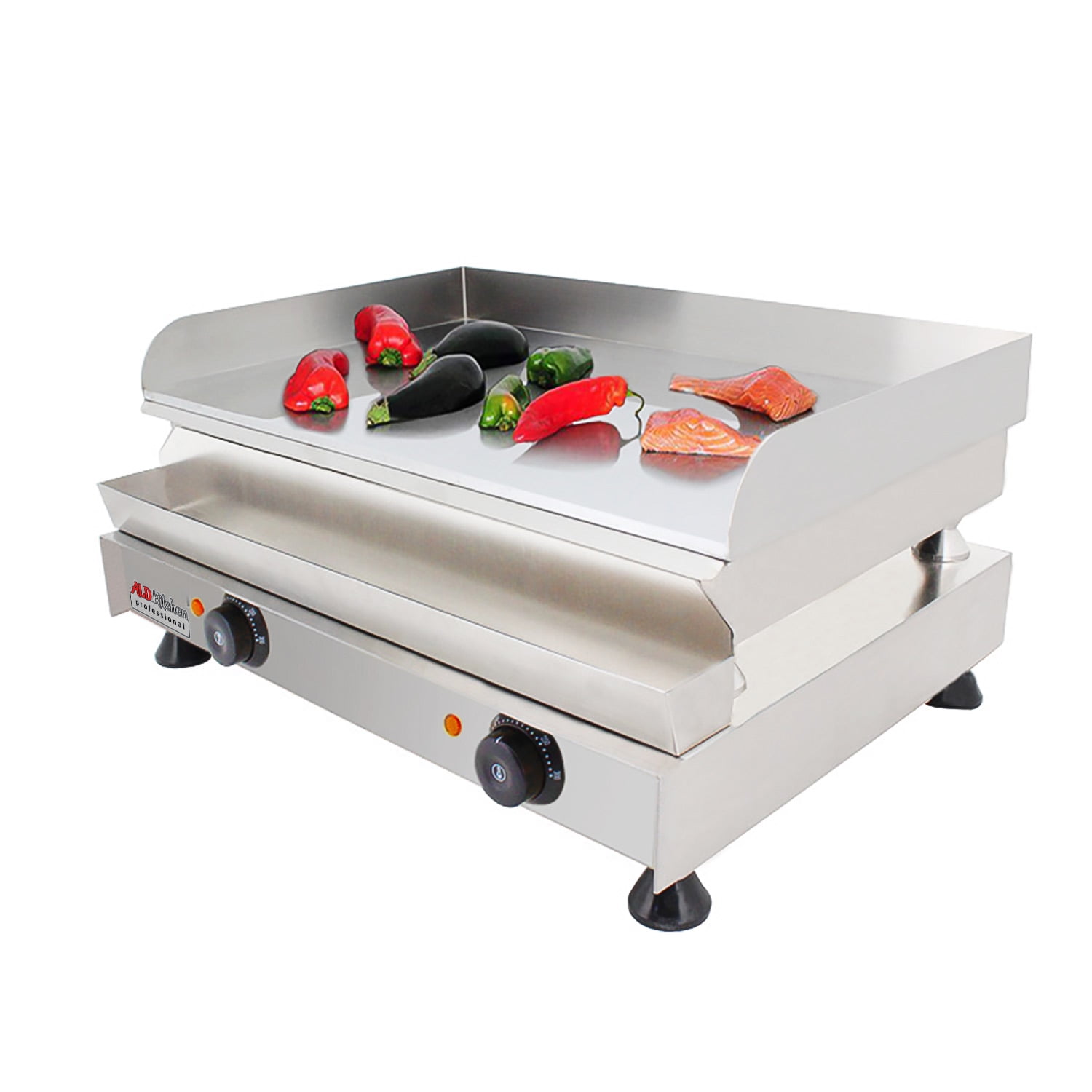 ALDKitchen Flat Top Griddle | Teppanyaki Grill with Three Thermostats ...
