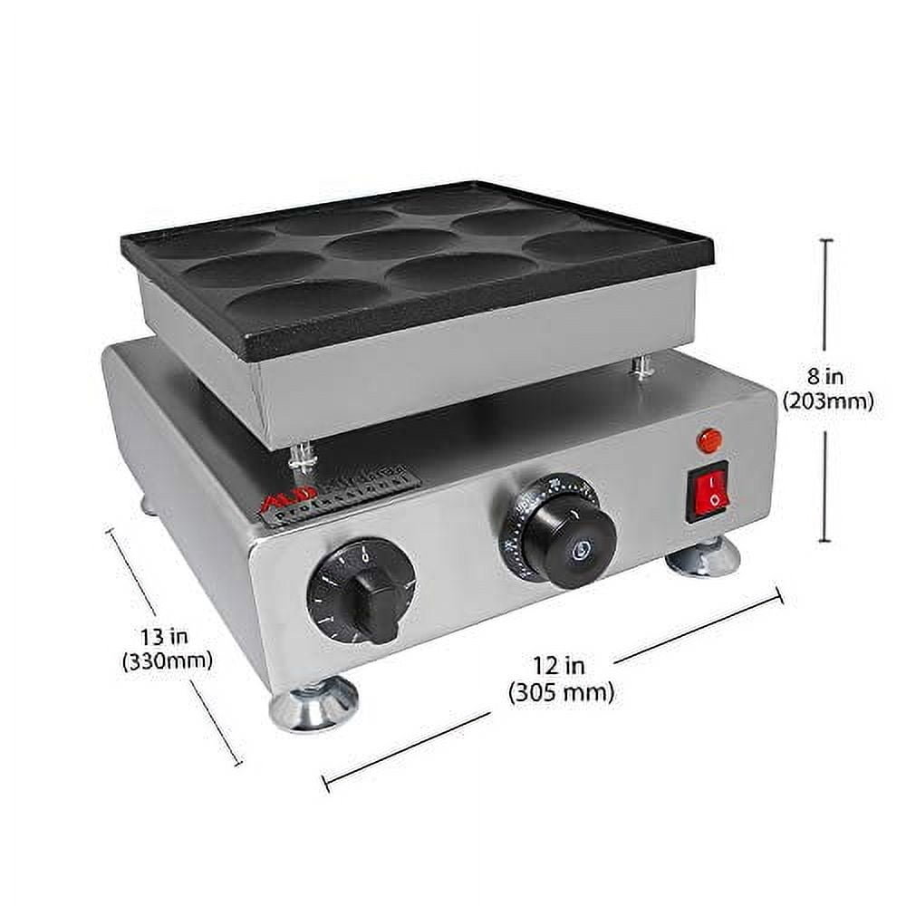 ALDKitchen Mini Dutch Pancake Maker | Poffertjes Machine | 9 Pcs ...