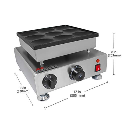 ALDKitchen Mini Dutch Pancake Maker | Poffertjes Machine | 9 Pcs ...