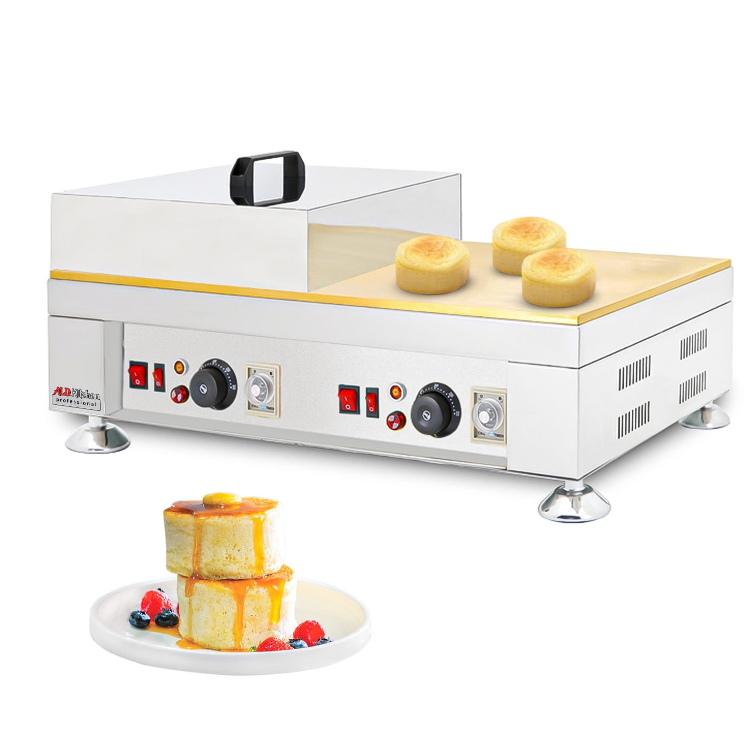 ALDKitchen Souffle Machine | Japanese Pancake Maker with Dual Pan ...