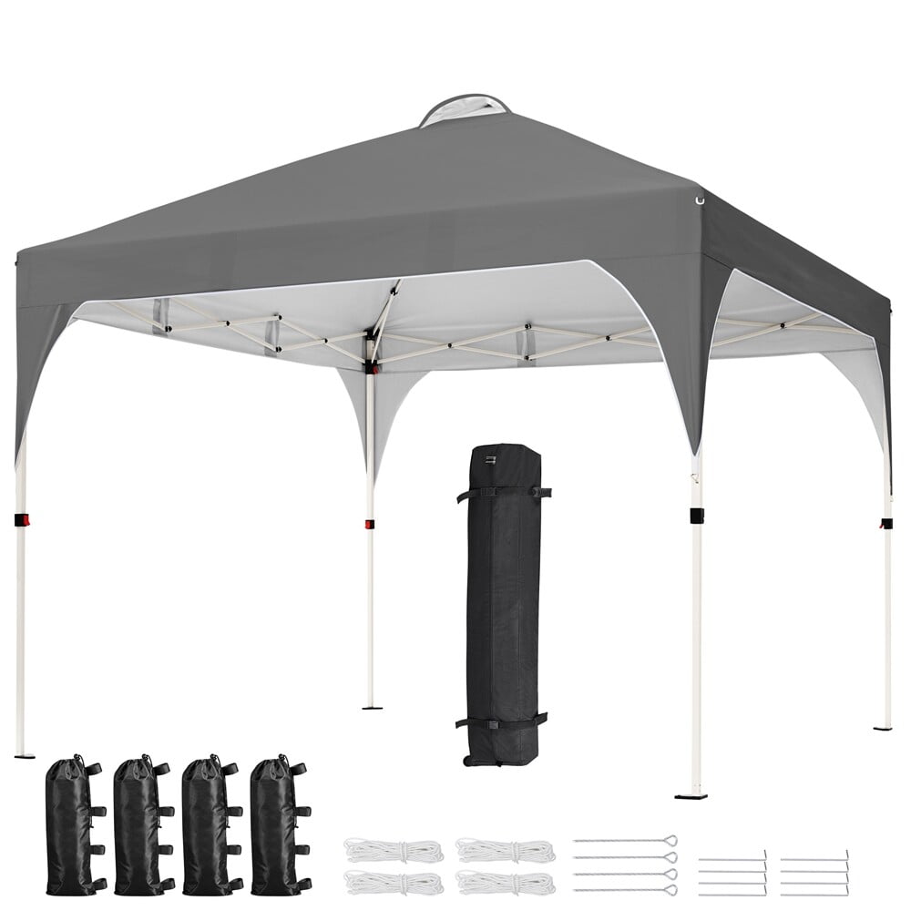 ALDOBF 10x10 Pop-up Outdoor Canopy Tent, Portable Camping Sun Shelter ...