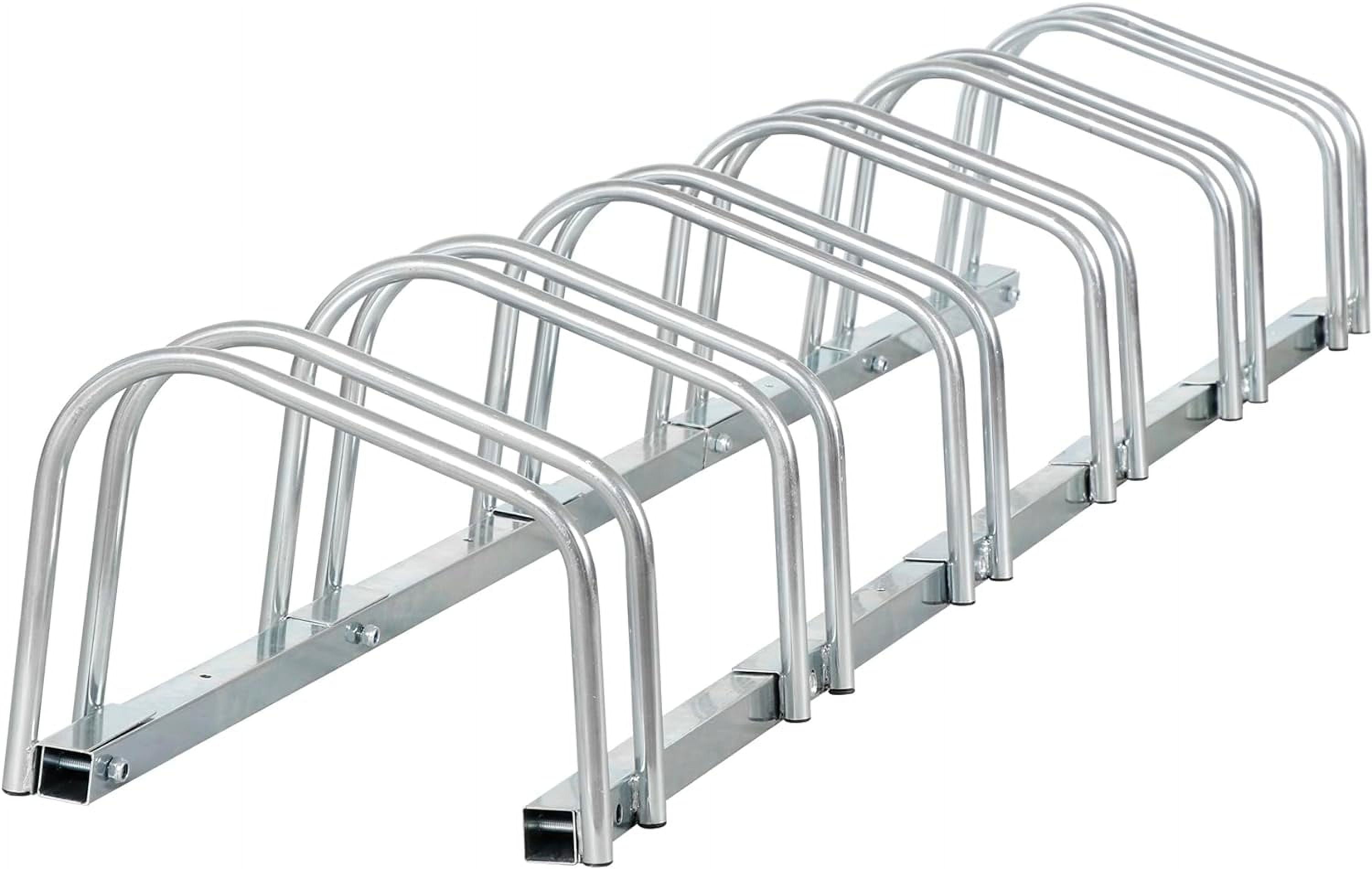 ALDOBF 6 Bike Rack Bicycle Floor Parking Stand for Mountain Bike Road Bike Indoor Outdoor Garage ...