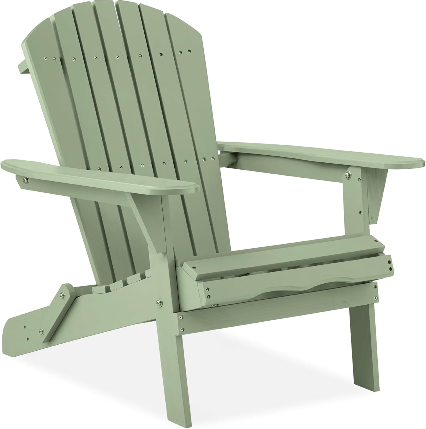 ALDOBF Folding Adirondack Chair Outdoor Wooden Lounge Chair, Fire Pit ...