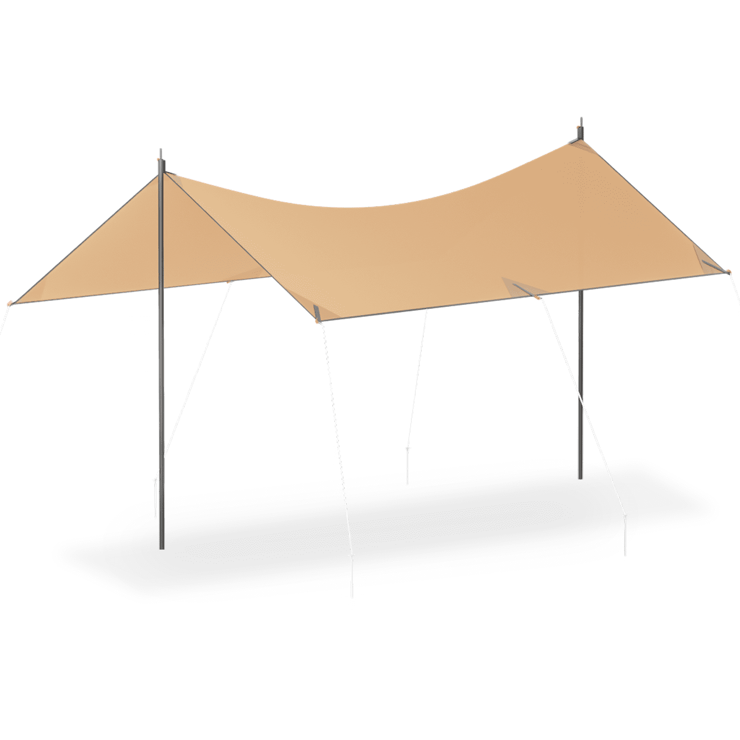ALDOBF Portable Camping Tarp Tent Shelter, Waterproof Sun Shade Awning ...