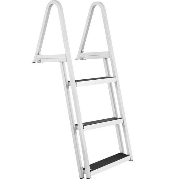 ALDOBF Removable Dock Ladder 3 Steps, 350lbs Load Capacity, Aluminum ...