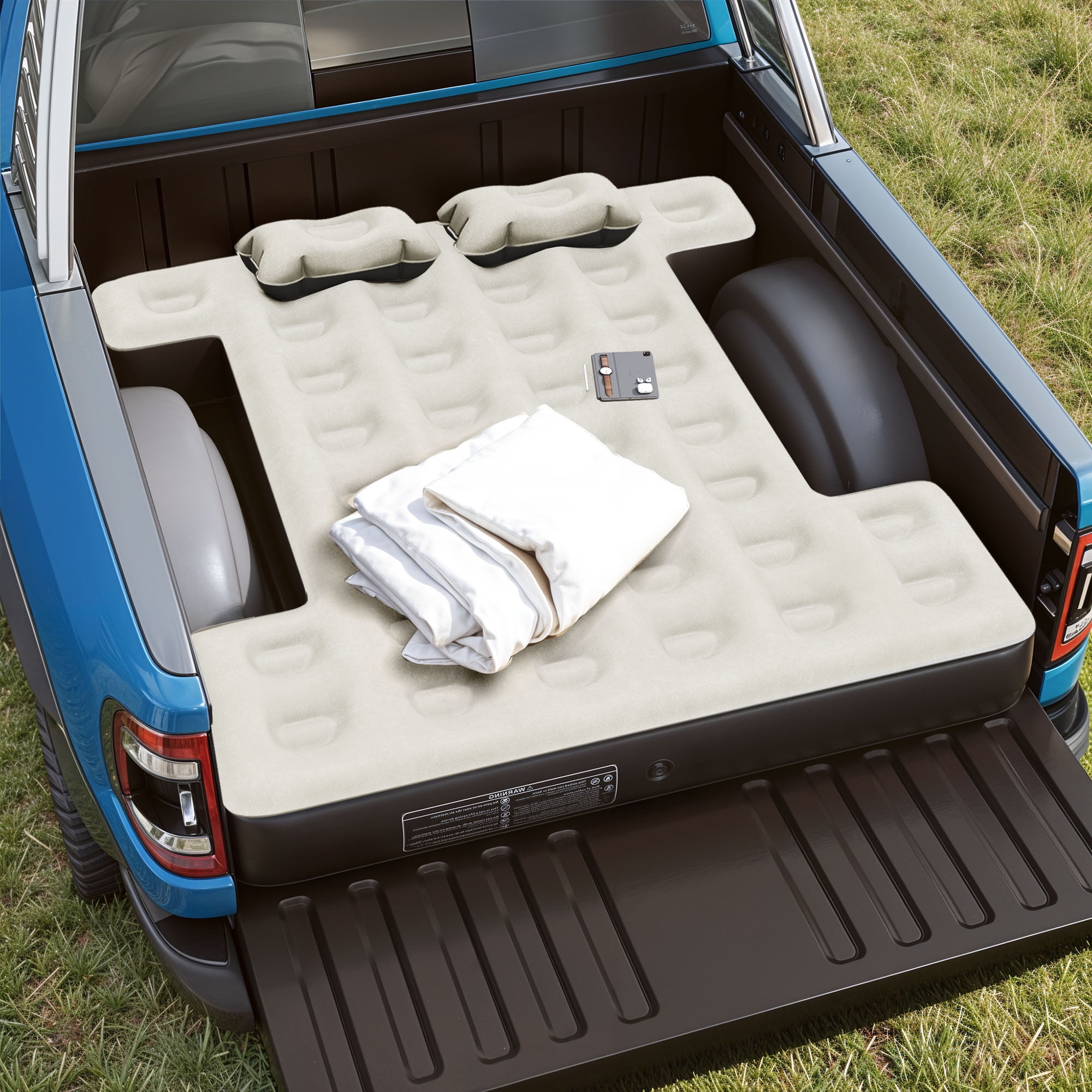 ALDOBF SUV Camping Air Mattress: Inflatable Car Bed for Back Trunk ...