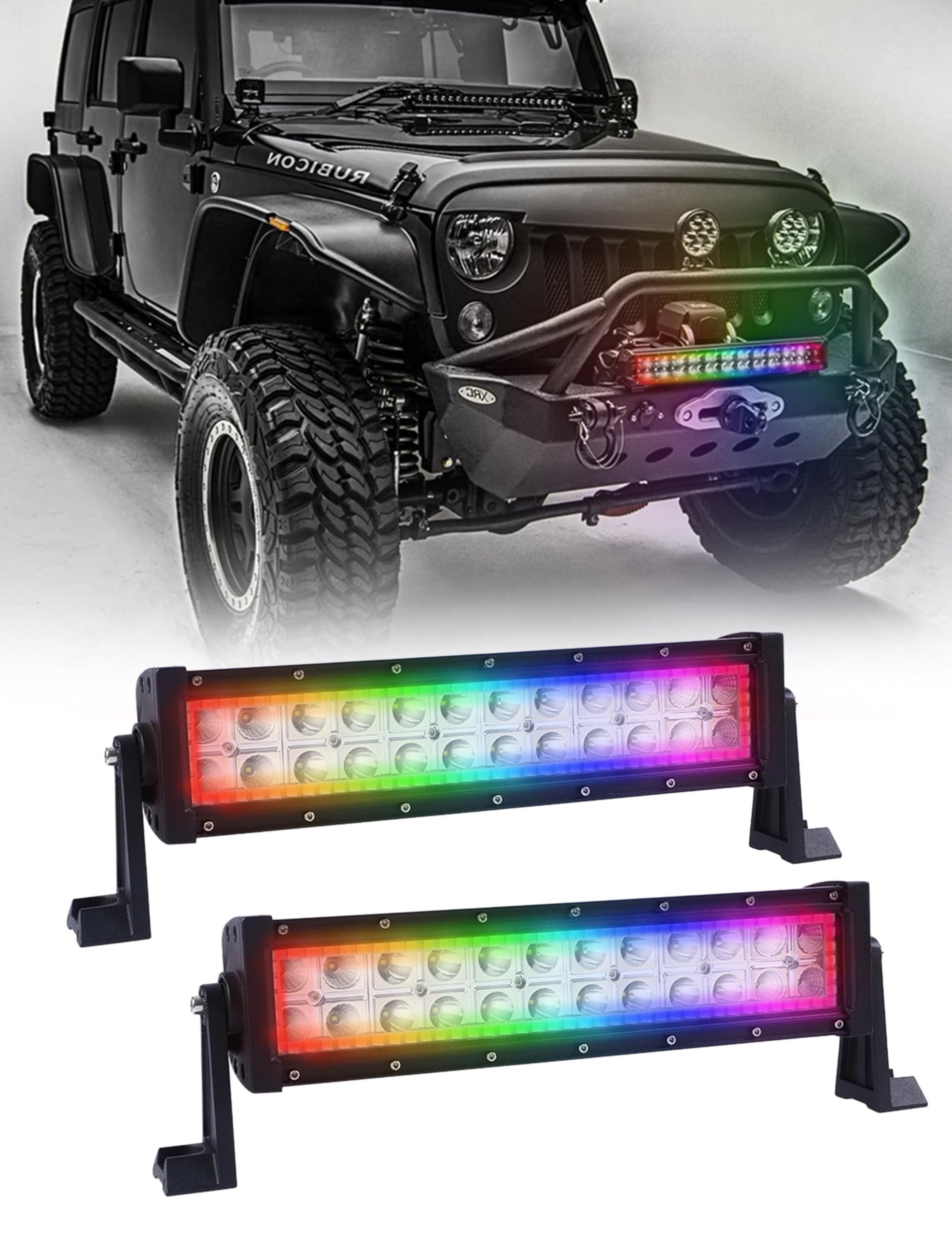 ALDST RGB Car Light MMF7 Bar Offroad 13.5 inch Multicolor Offroad ...