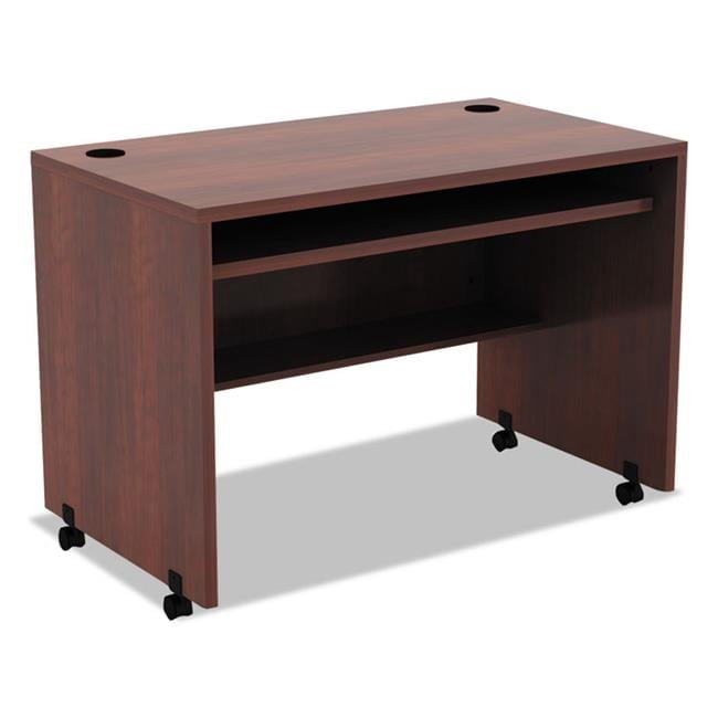 ALE 42 x 24 in. Valencia Series Mobile Workstation Desk - Medium Cherry ...