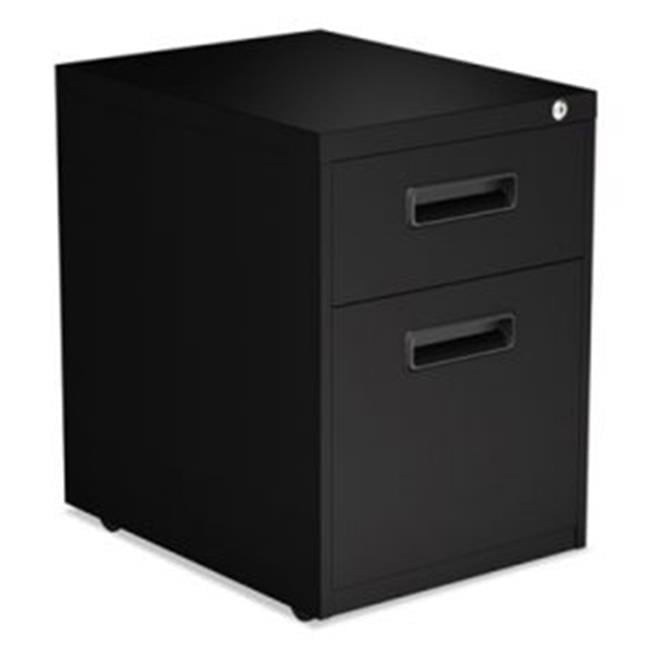 ALE Two-Drawer Metal Pedestal File, Black - Walmart.com