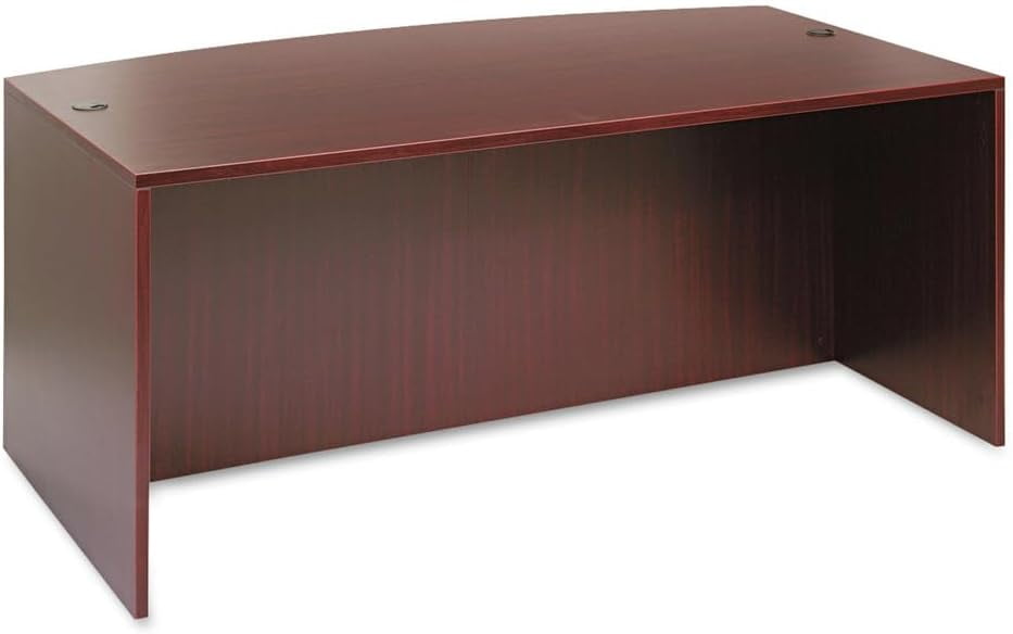 ALE Valencia Bow Front Desk Shell, 71w x 35 1/2d to 41 3/8d x 29 5/8h ...
