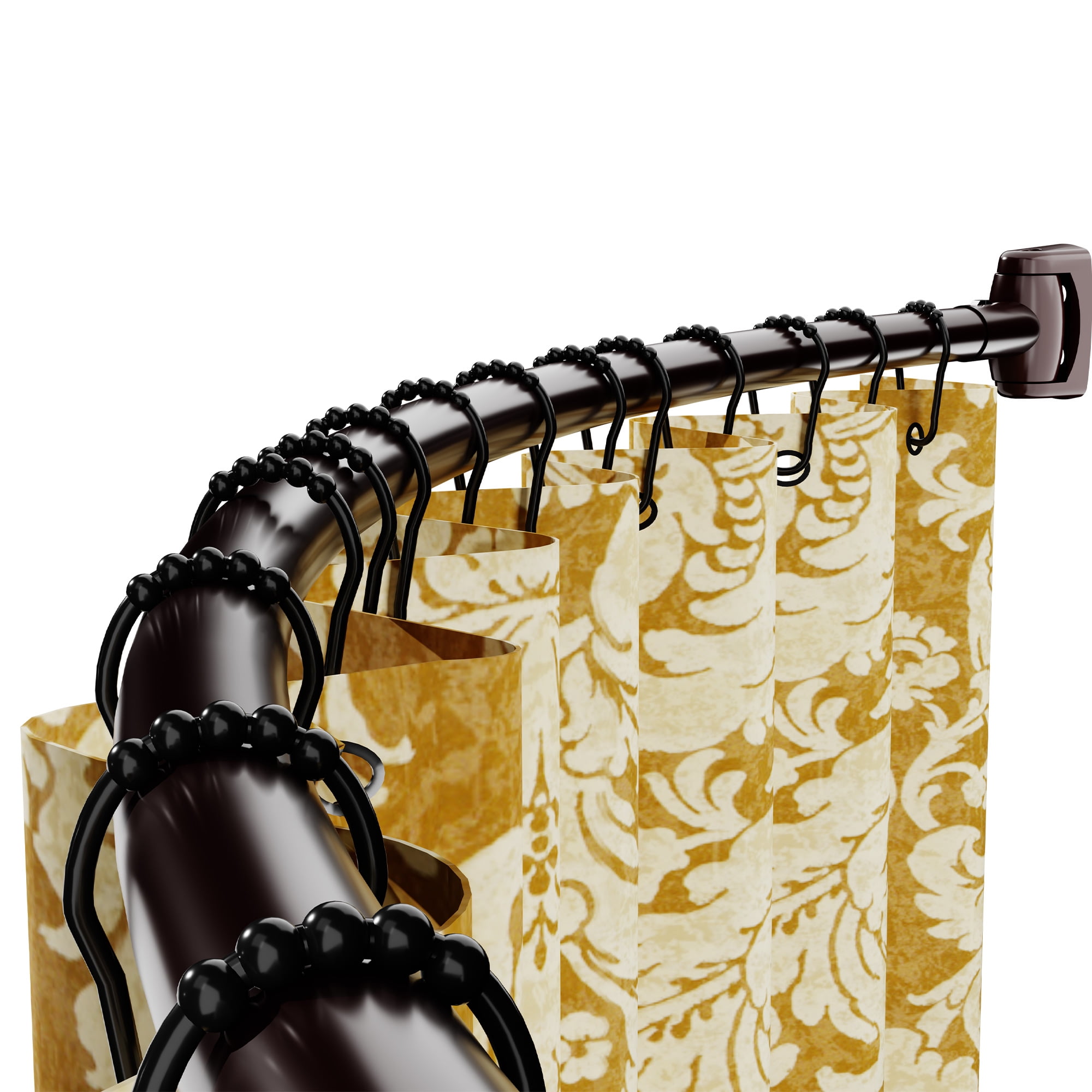 ALEAVIC Curved Shower Curtain Rod, 33" - 78" Adjustable Stainless Steel ...