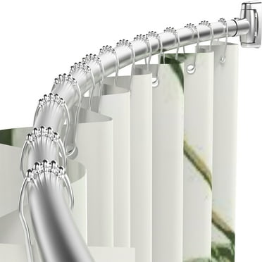 35603Bnil Neverrust Adjustable Curved Shower Rod Concealed Mount 44-72 ...