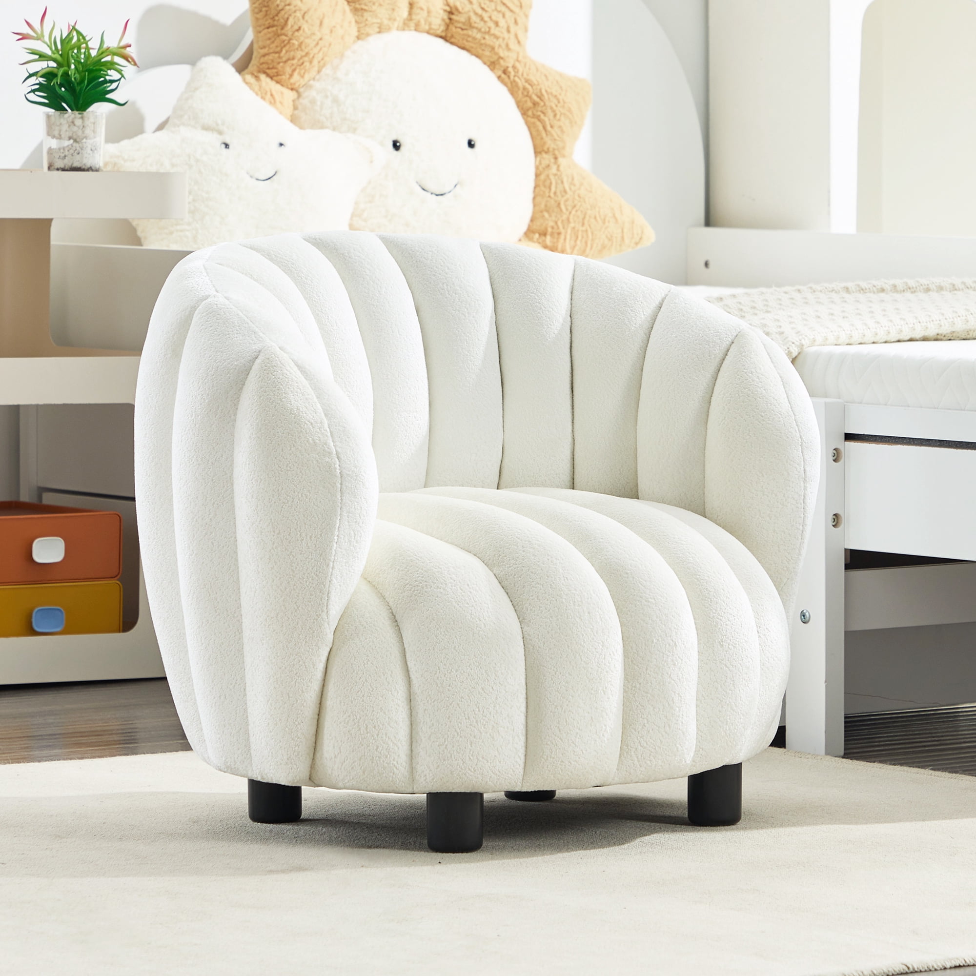 ALEAVIC Pumpkin Chair for Kids, Singe Sofa Chair for Dorm, Apartment ...
