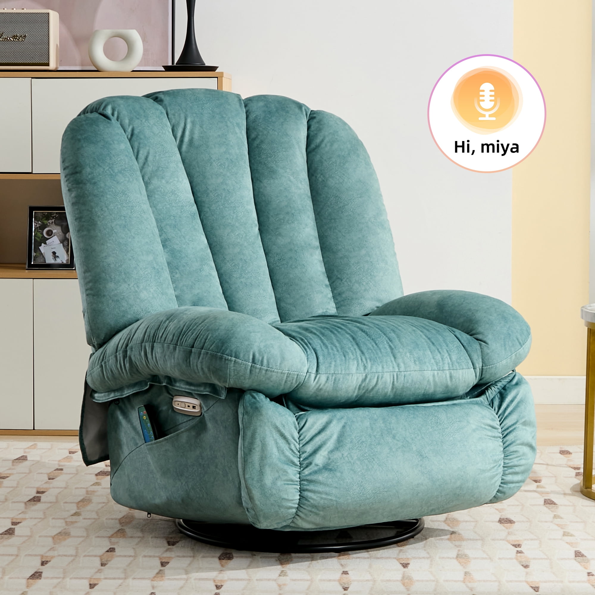 ALEAVIC Smart Recliner Chair with Voice Control, Swivel Massage Chairs ...