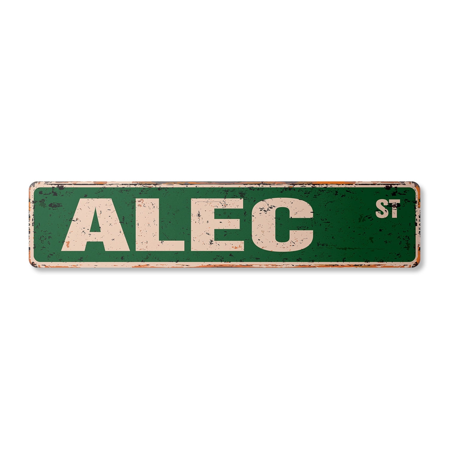 ALEC Vintage Aluminum Street Sign Childrens Name Room Metal Sign rustic ...