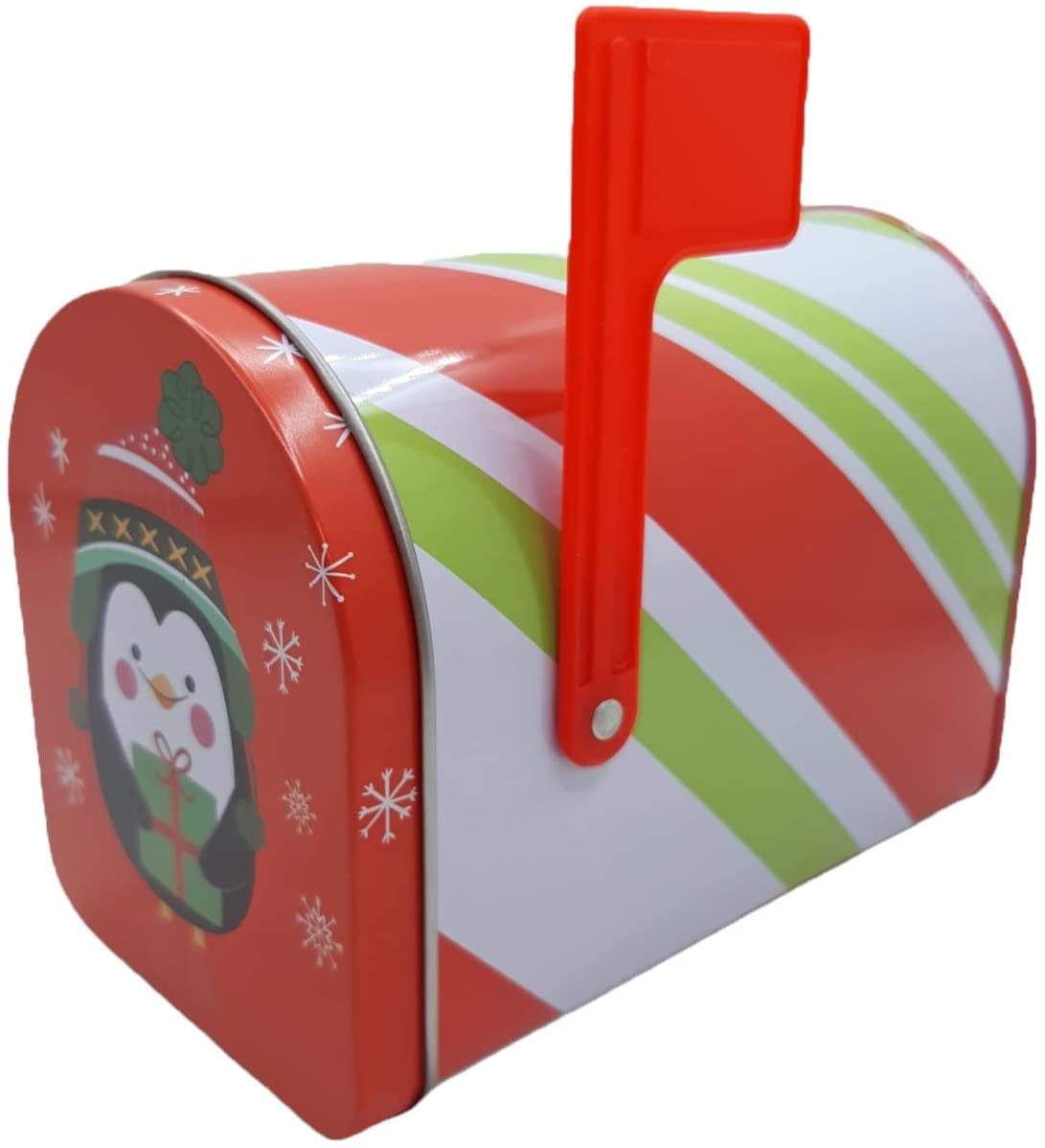 ALEF Christmas/Holiday Letters to Santa Decorative Tin Mailbox (Red ...