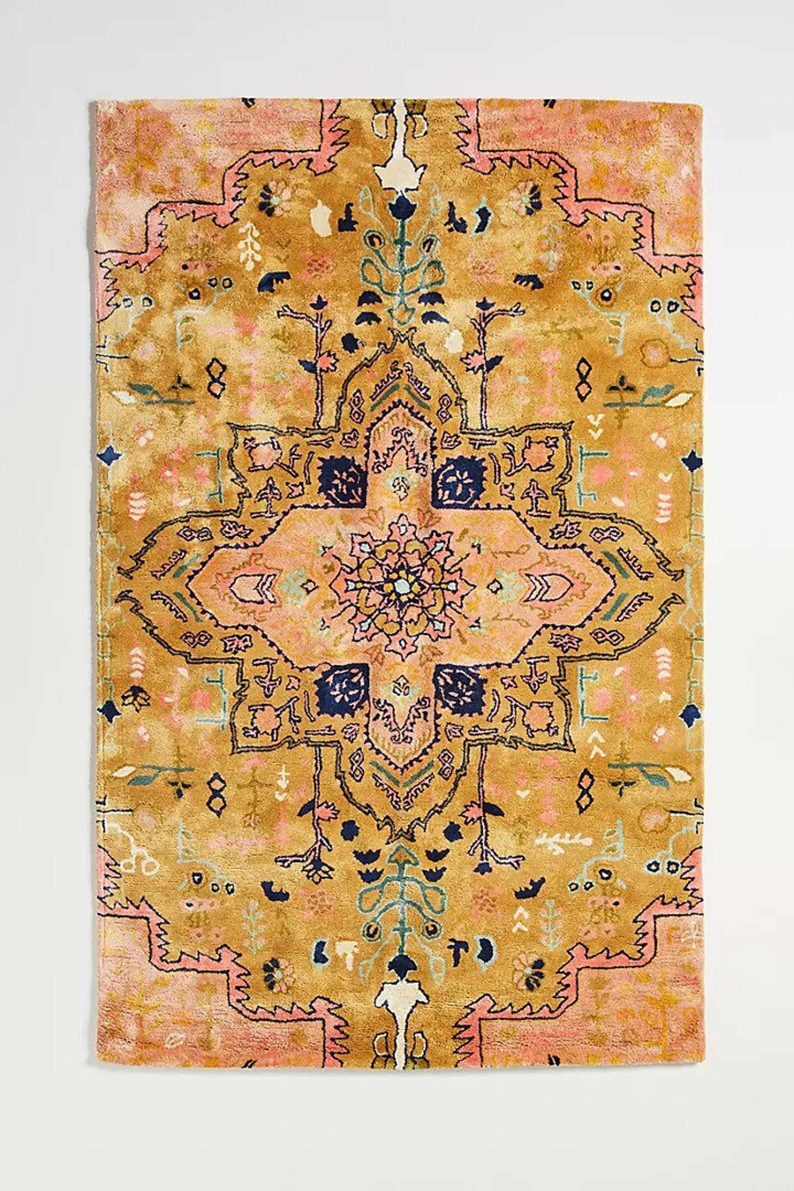 ALEF HOME Bohemian Geometric Floral Tufted Multicolor Bohemian Area Rug ...