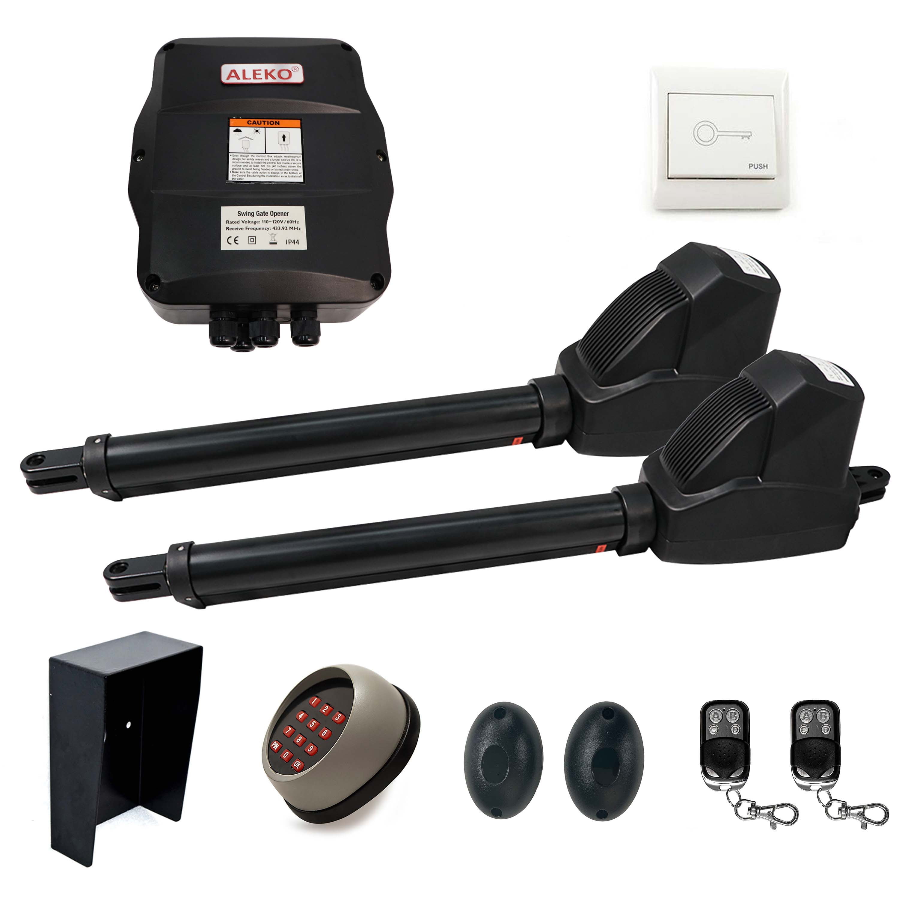 ALEKO Accessories Kit Swing Gate Opener for Dual Swing Gates up to 36 ...