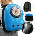 ALEKO Astronaut Bubble Window Hard Shell Pet Backpack - Blue Shell ...