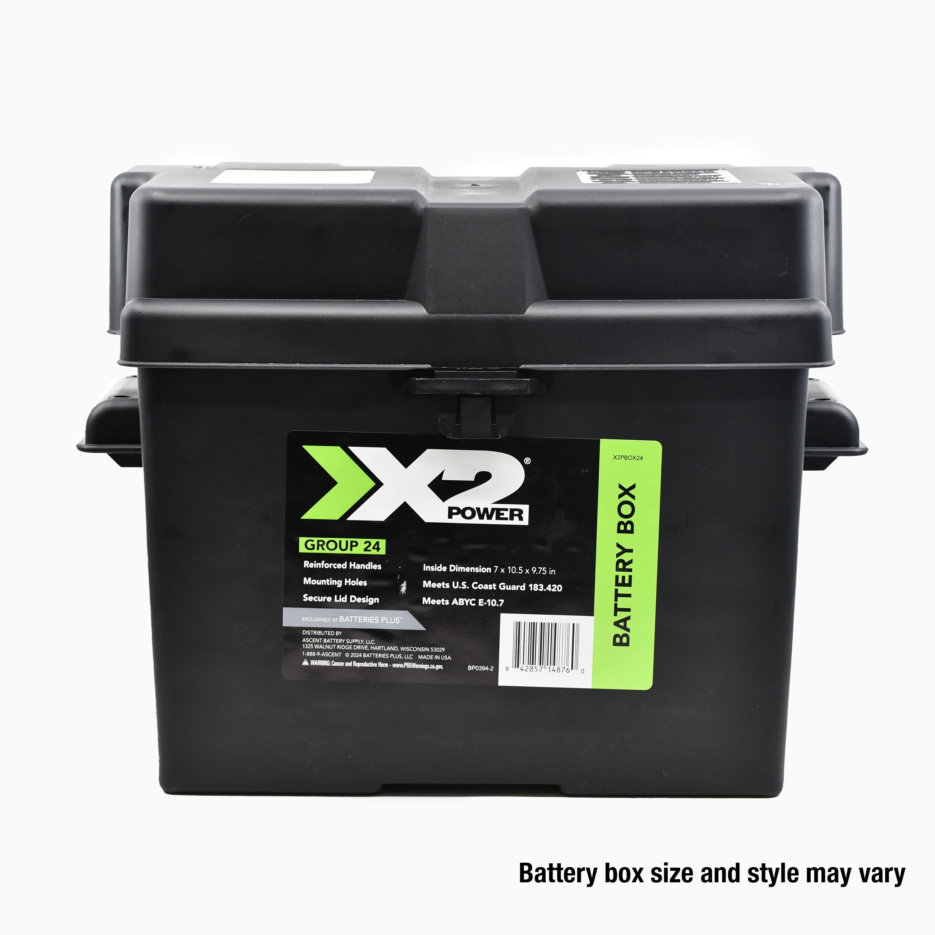 ALEKO Battery Box LM130/12AH for Two 12AH Batteries - Walmart.com