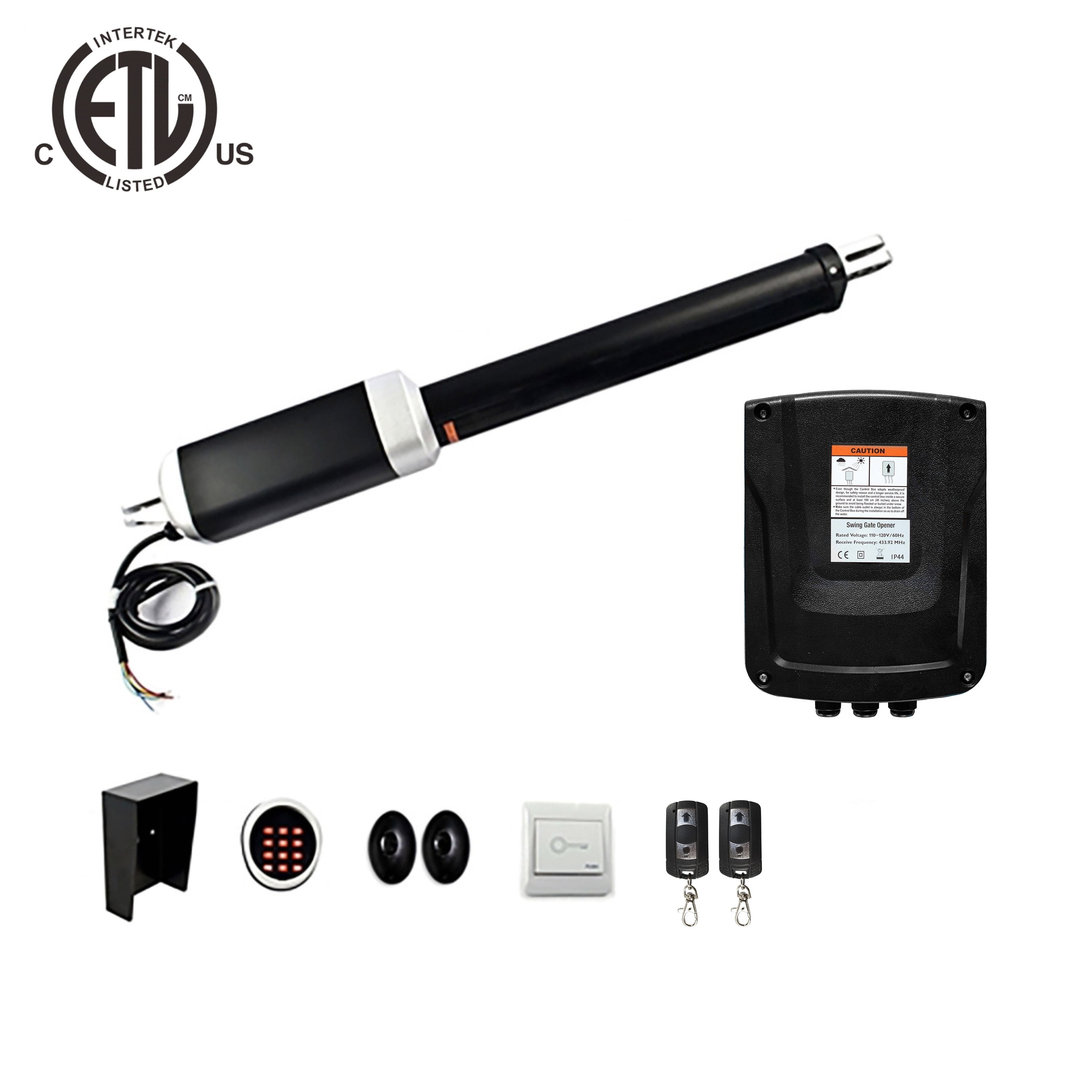 ALEKO ETL Listed Accessory Kit Swing Gate Operator for Single Gate up ...