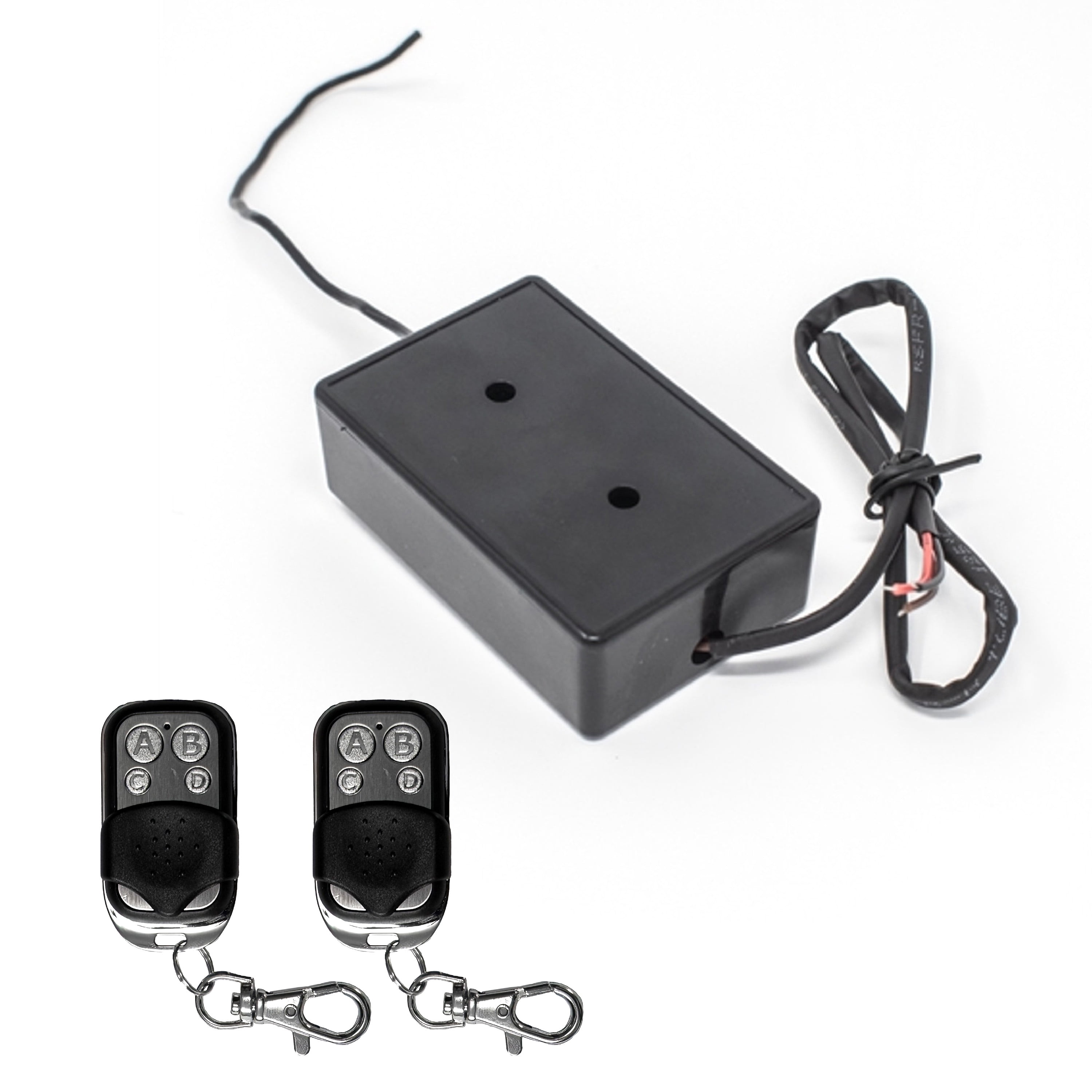 ALEKO Gate Garage Door External Receiver with 2 Remote Controls 433 MHZ ...