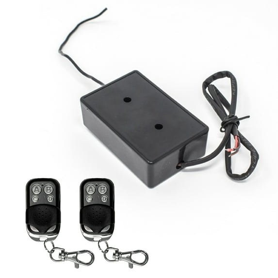 ALEKO Gate Garage Door External Receiver with 2 Remote Controls 433 MHZ ...