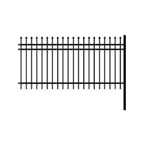 ALEKO Garden Yard Rome Style Steel Fence 8 x 4 feet Black Lot of 4 ...