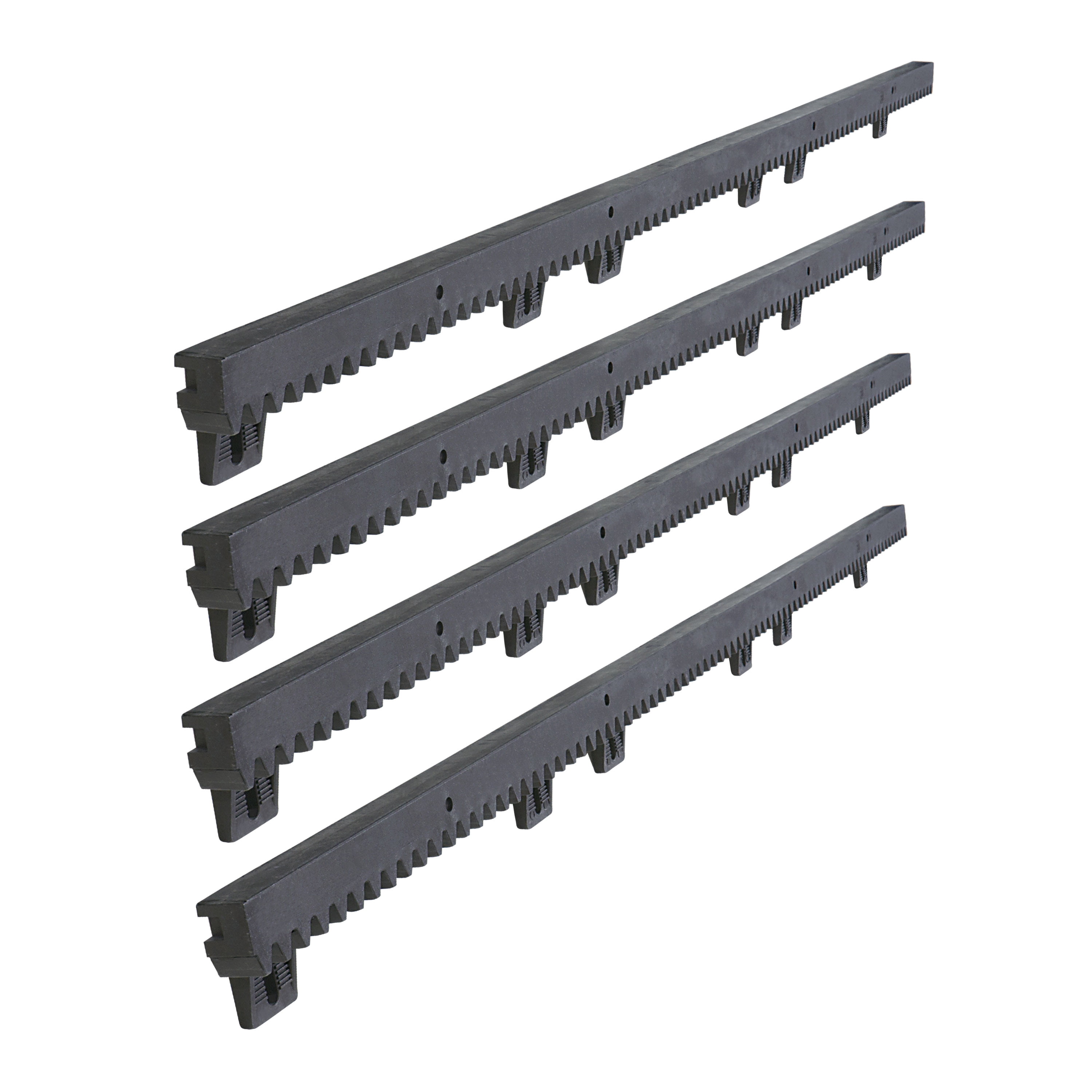 ALEKO Set of 4 Fiberglass Reinforced Nylon Gear Rack with Metal Insert ...