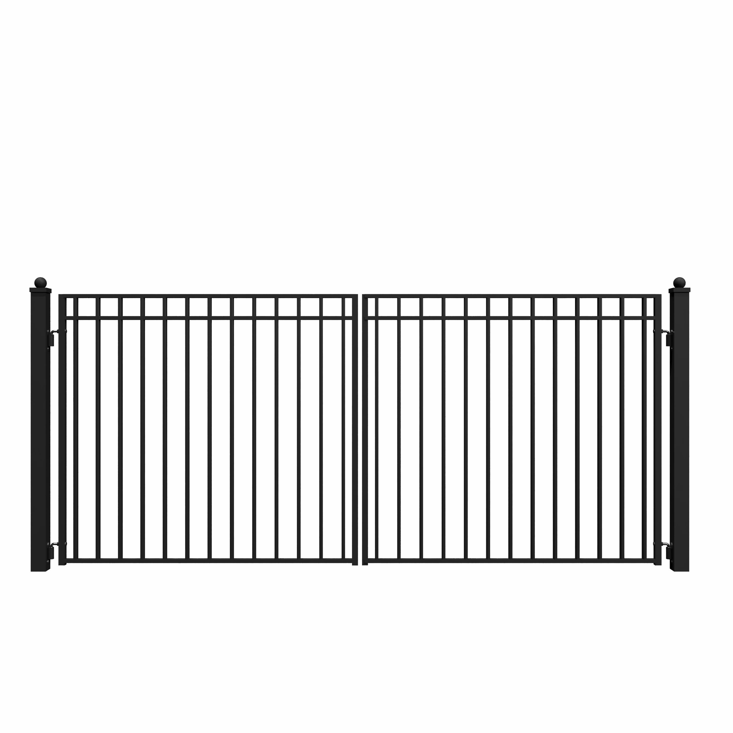 ALEKO Steel Dual Swing Driveway Gate Madrid Style 14 x 6 feet - Walmart.com