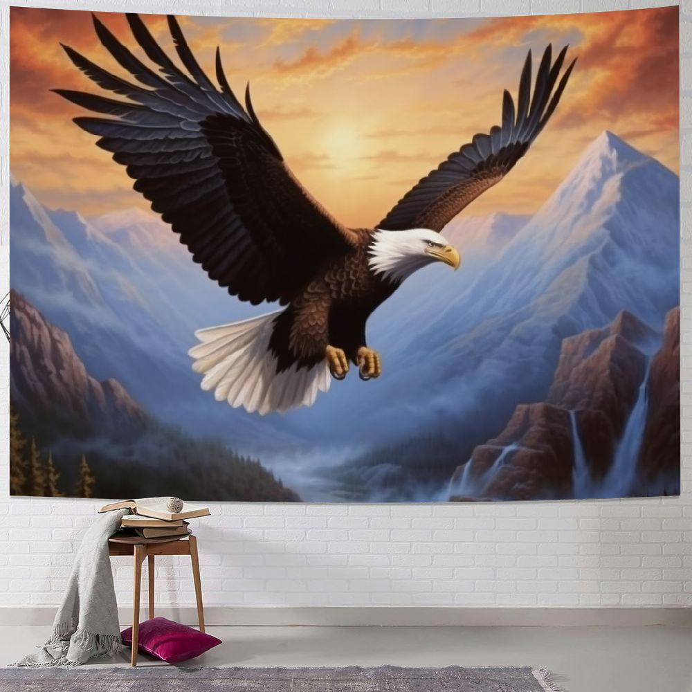 ALEPADNF American Bald Eagle Tapestry Wall Hanging Art Decor Tapestries ...