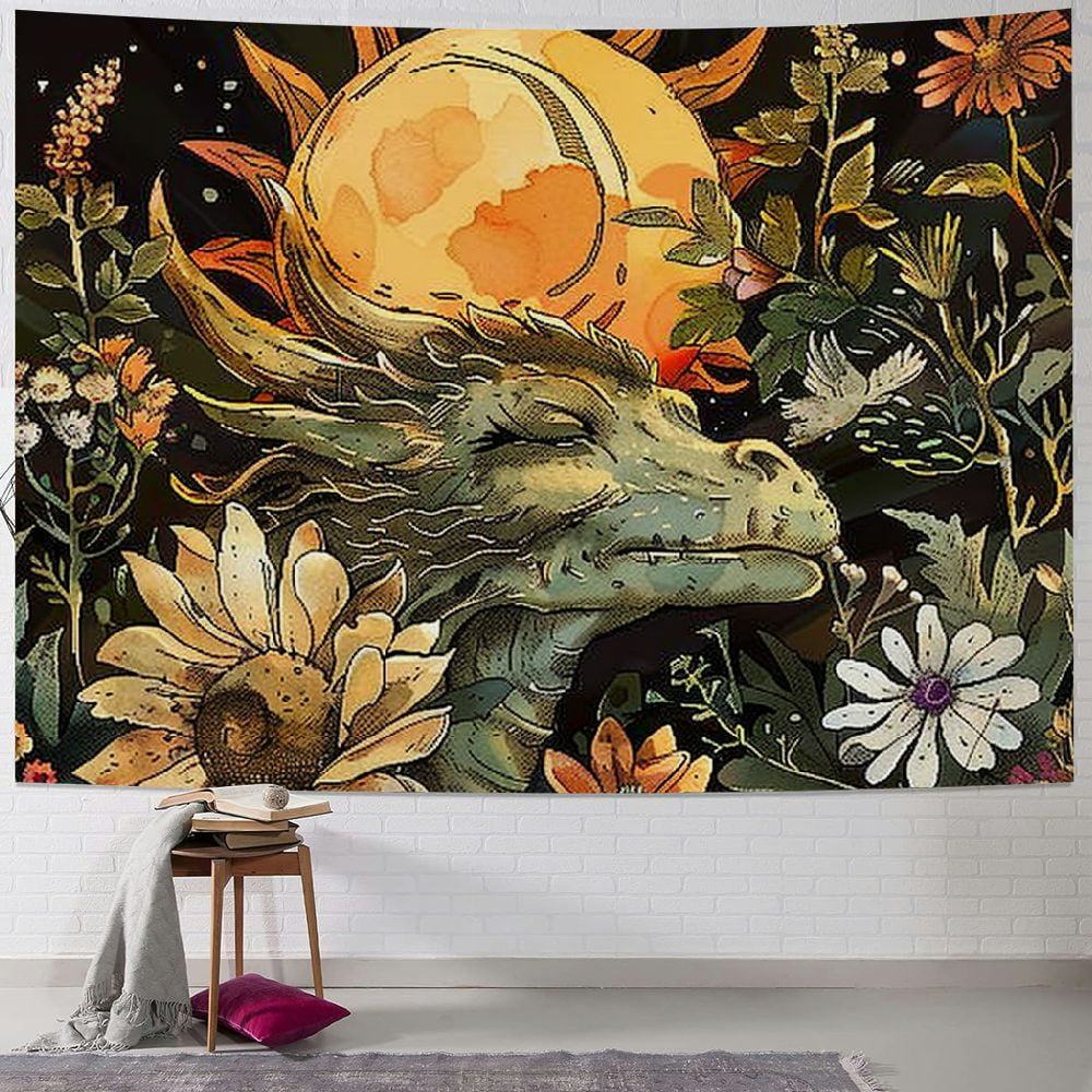 ALEPADNF Boho Sun Tapestry for Bedroom Aesthetic, Vintage Mushroom ...