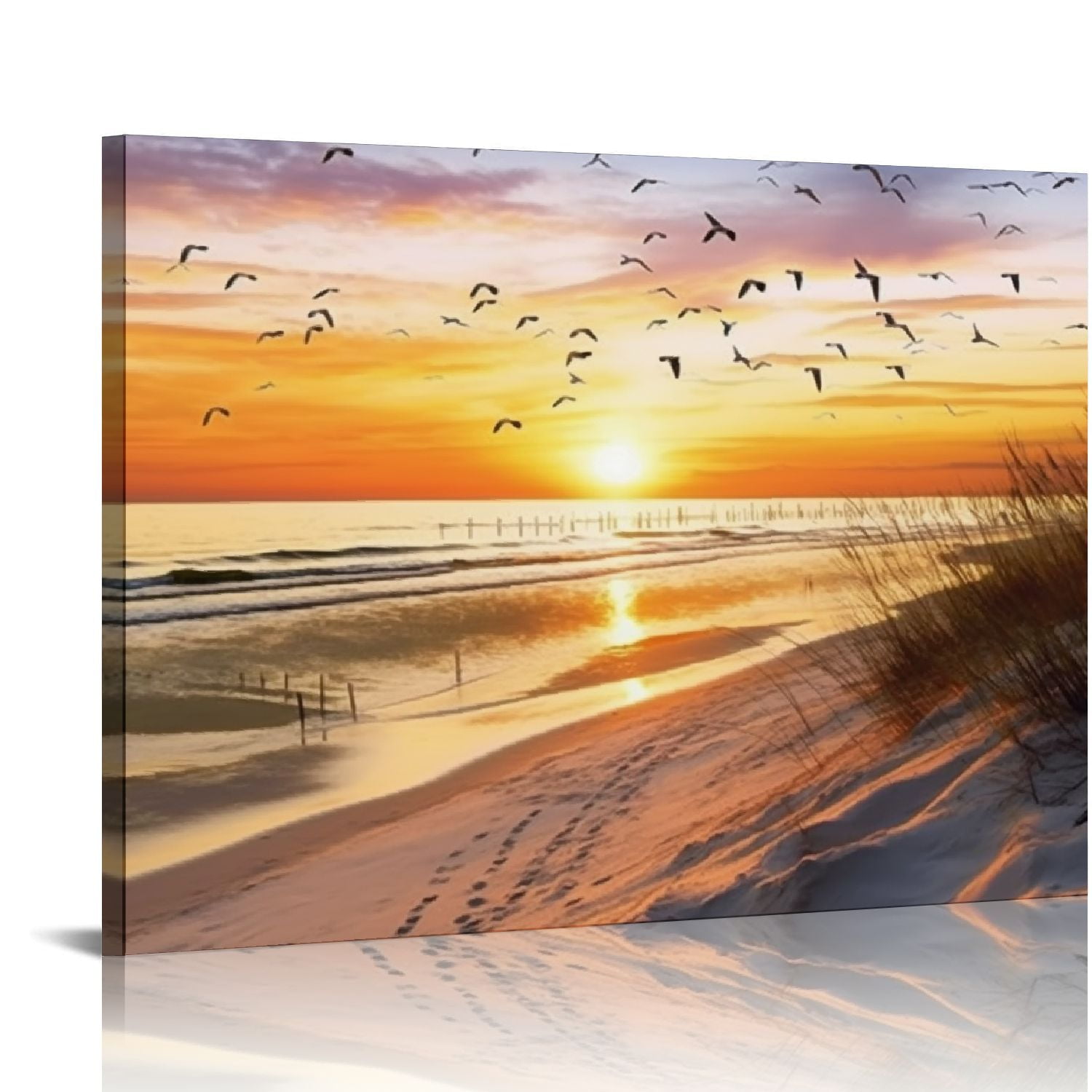 ALEPADNF Canvas Wall Art For Living Room Wall Decor For Bedroom Blue ...