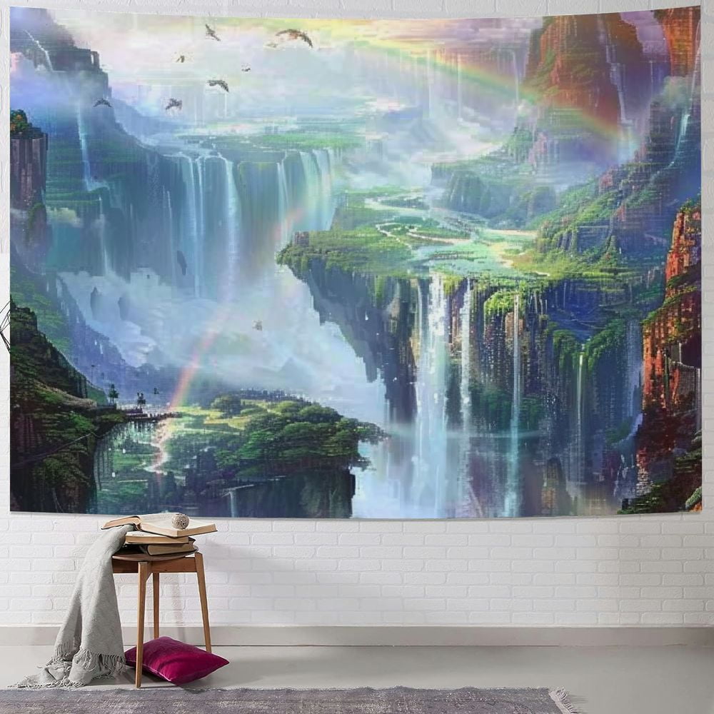 ALEPADNF Fantasy World Forest Tapestry Fairy Tale World Landscape ...