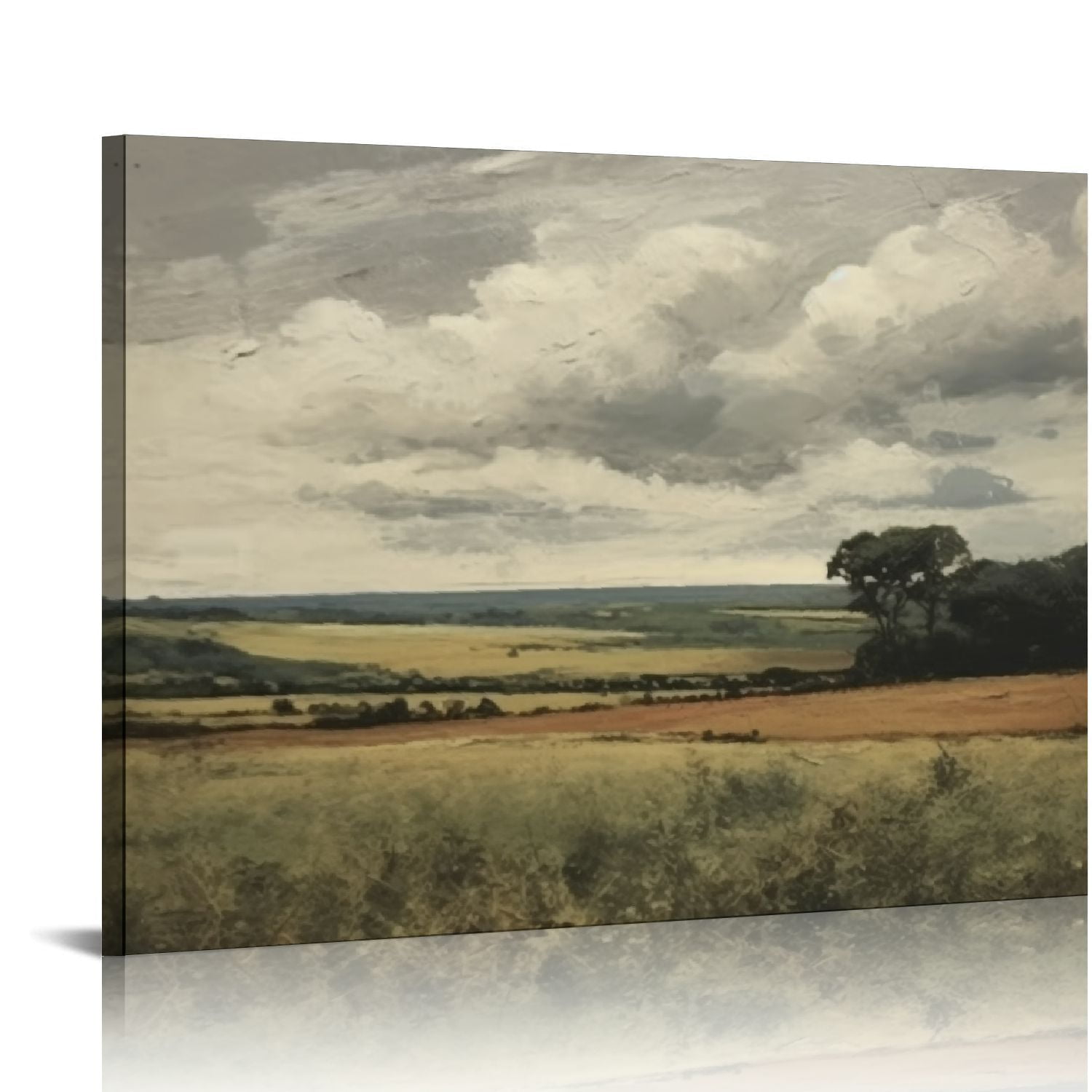 ALEPADNF Farmhouse Canvas Wall Art Vintage Rustic Field Country Nature ...