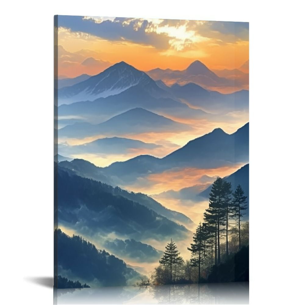 ALEPADNF Great Smoky Mountains National Park Wall Art Canvas Print ...