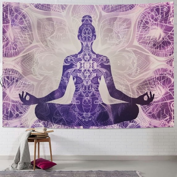 ALEPADNF Meditation Zen Tapestry Spiritual Chakra Tapestry Yoga ...
