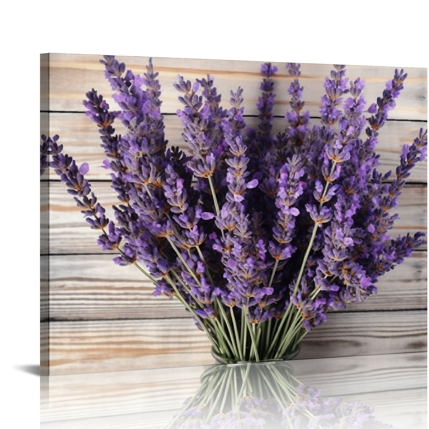 ALEPADNF Modern Artwork Purple Lavender Wall Decor Canvas Wall Art ...