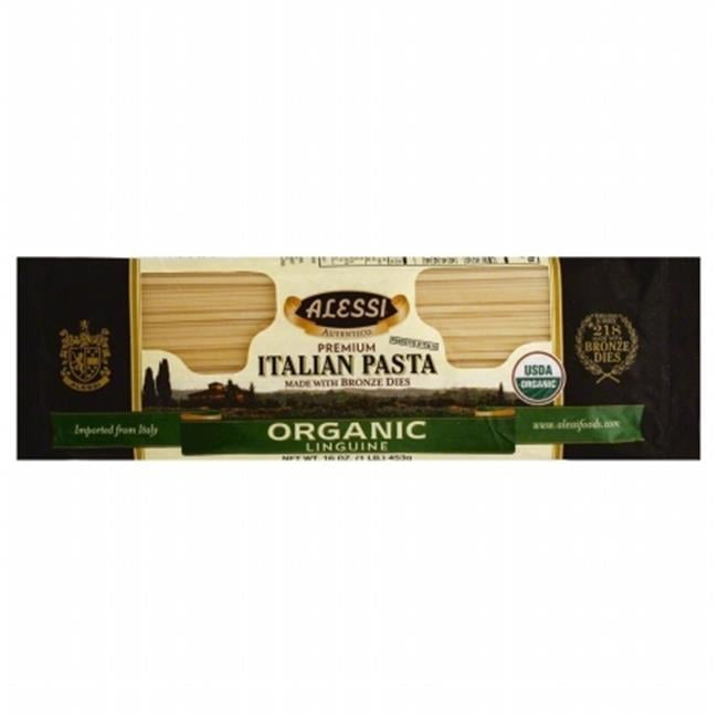 ALESSI 16 oz. Organic Linguine Italian Pasta Made With Bronze Dies ...