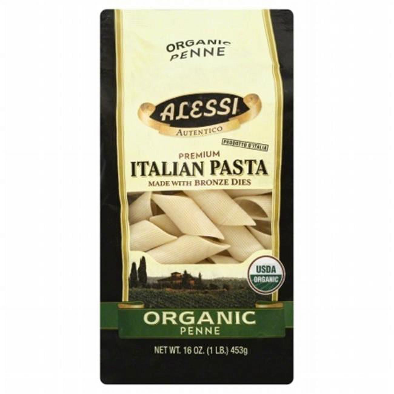 ALESSI 16 oz. Organic Penne Italian Pasta Made With Bronze Dies ...