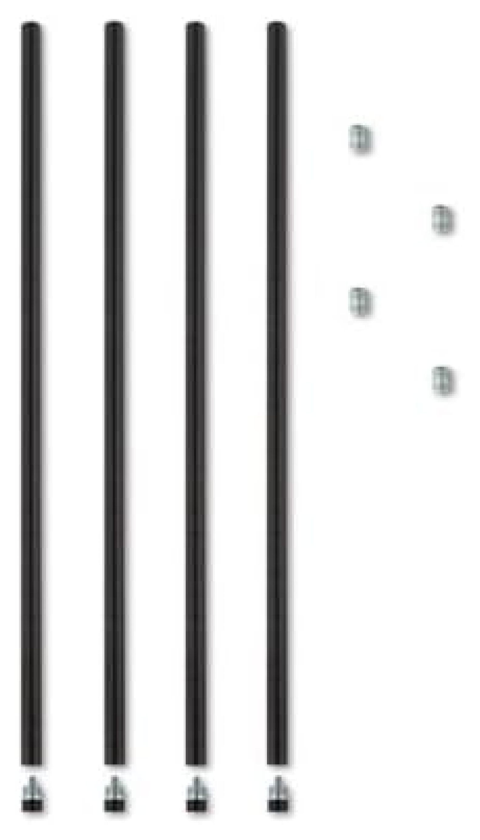 ALESW59PO36BL - Stackable Posts For Wire Shelving - Walmart.com